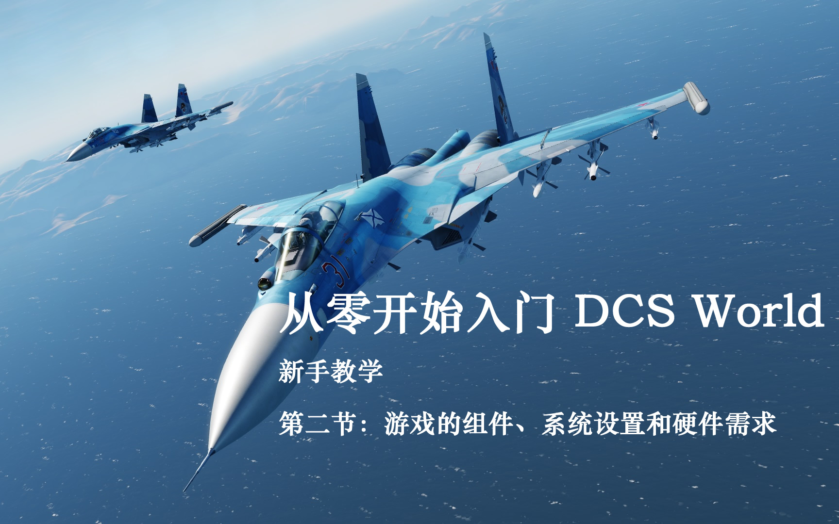 从零开始入门 DCS World | 二、游戏组件、系统设置和硬件需求