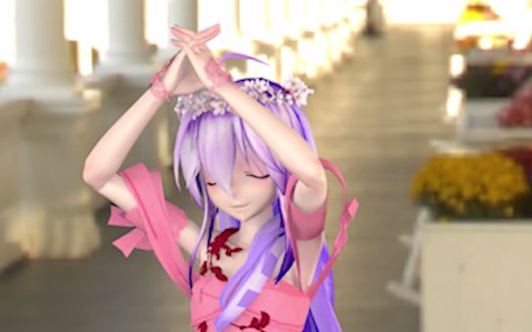 弱音动漫美女舞蹈/MMD/C4D布料结算