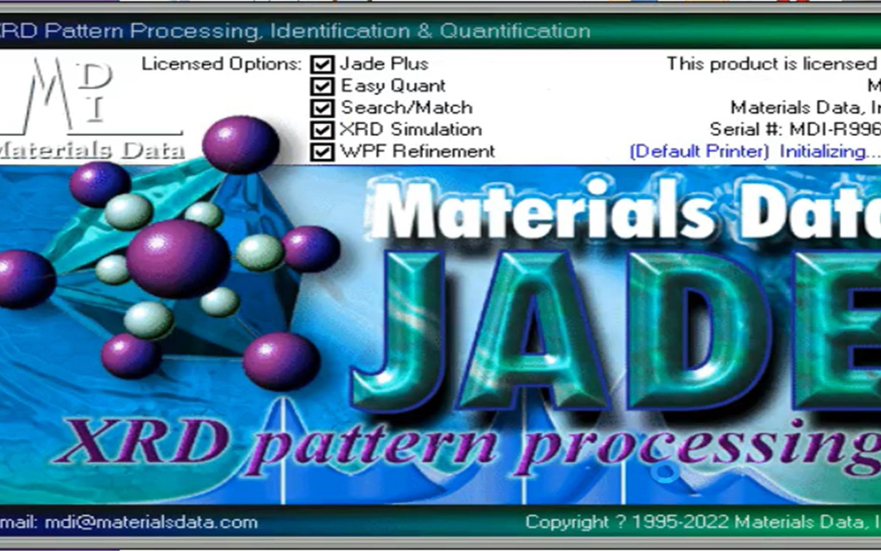 Jade 6.5+PDF 2004卡片 多晶粉末X射线衍射数据 不限速下载安装,...