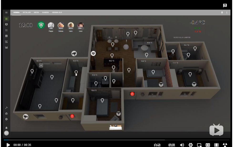 在HomeAssistant面板中使用3D视图控制家居
