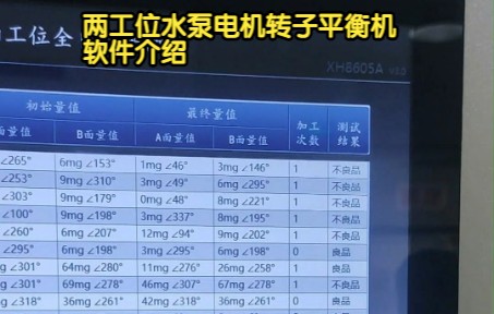 水泵电机转子平衡机软件介绍