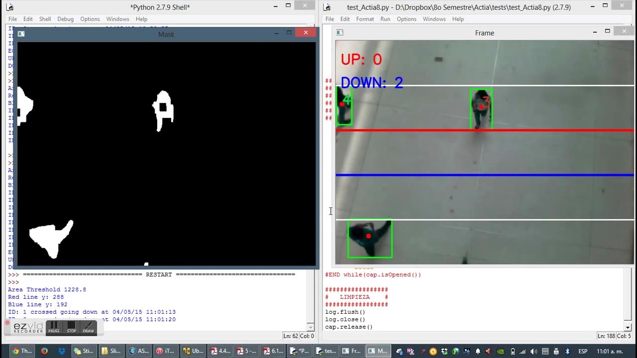 Opencv Python - People Counter