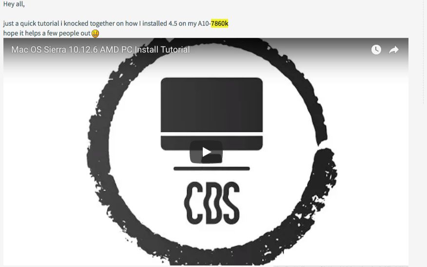 ...如何在 AMD(APU 7860k) 上安装 MacOS(SierraAMD)UEFI+Clover