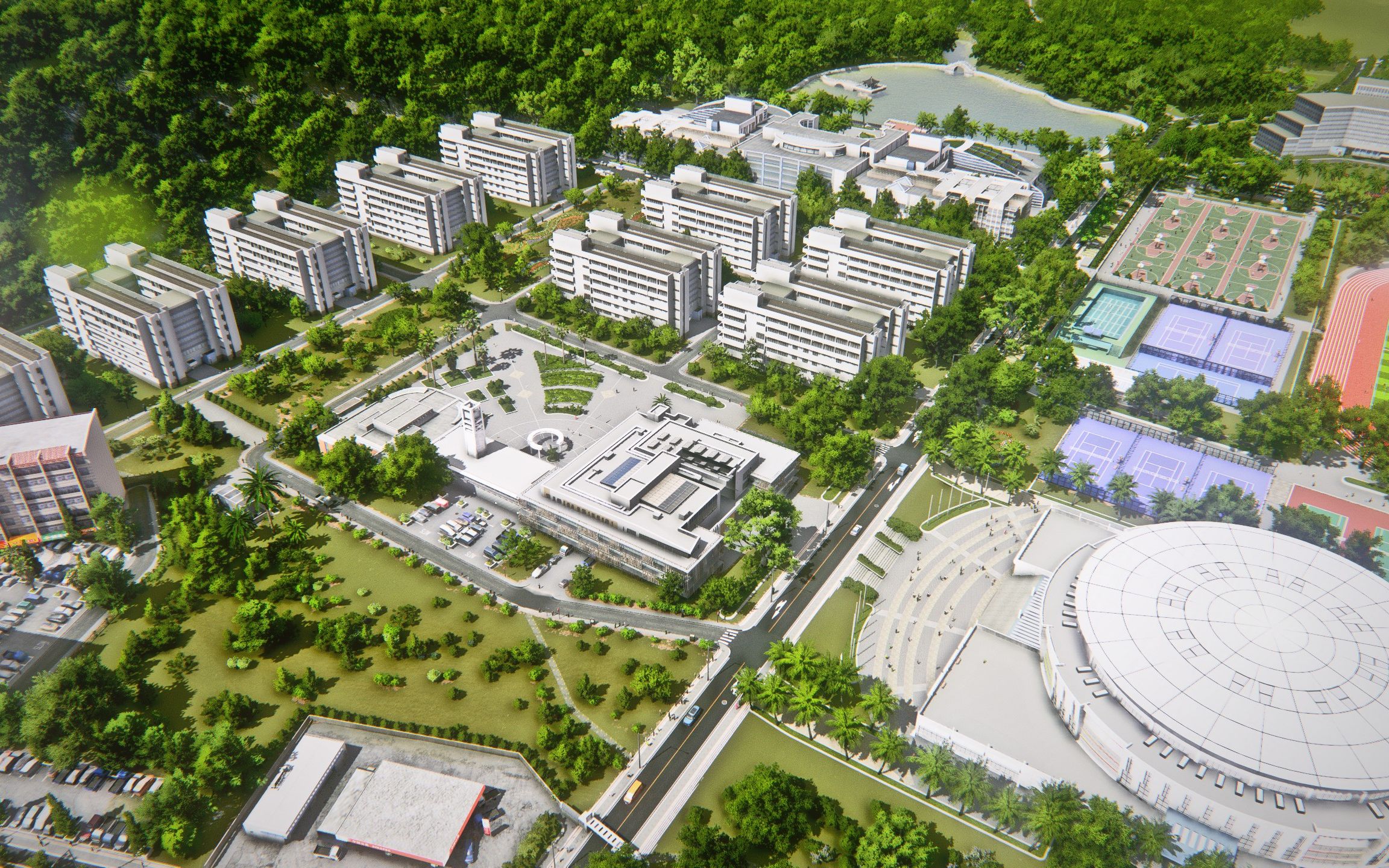 【还原暨南大学珠海校区】这可能是天际线里最好看的大学