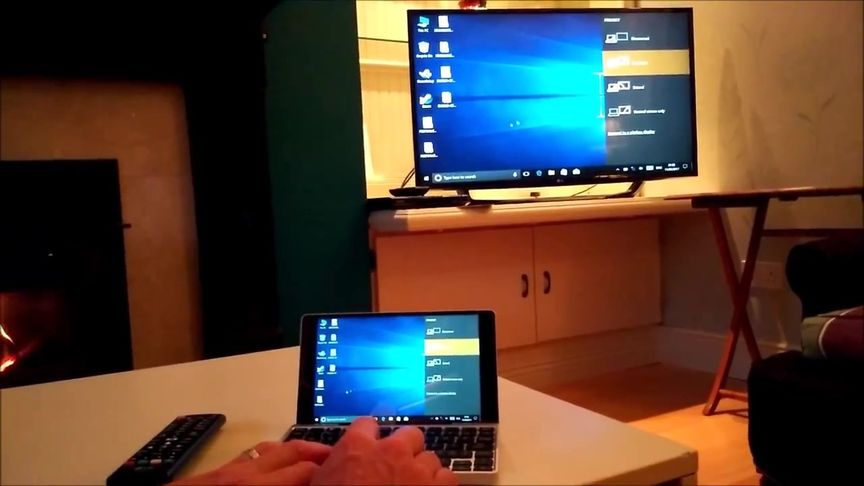 无线投屏LG电视,7寸迷你笔记本Pocket用Wifi操控