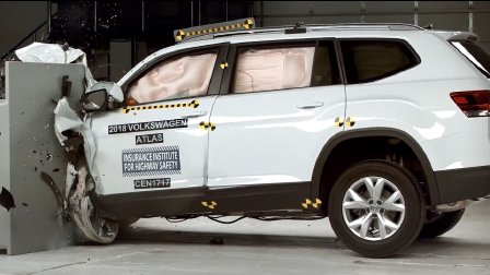 2018 大众途昂 IIHS 25%偏置碰撞测试视频
