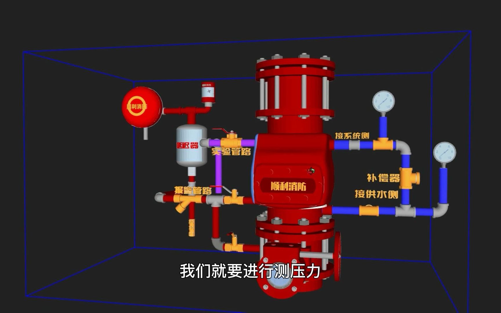 1_湿式报警阀阀瓣、供水测压力表