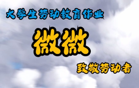 号外号外!山东师大大学生劳动教育课作业