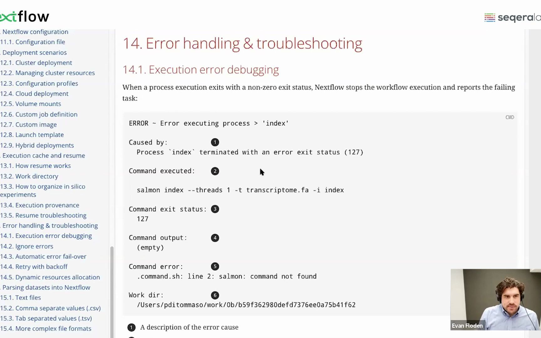 Error Handling and Troubleshooting - Nextflow Workshop 2022