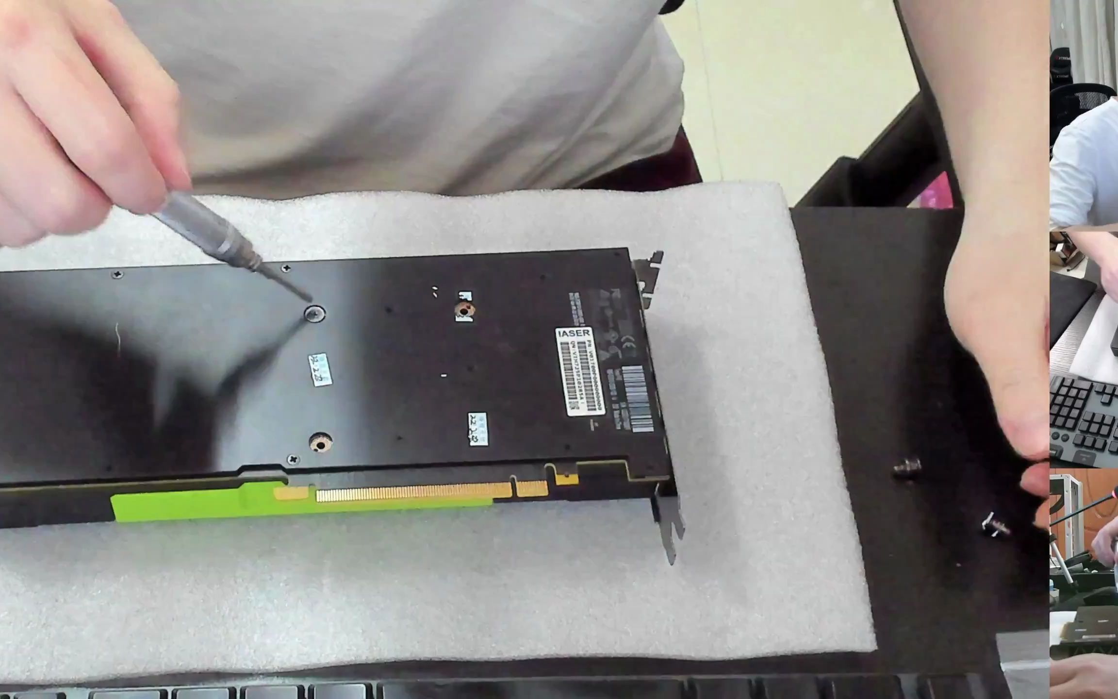 NVIDIA Tesla P40 24G深度学习GPU加速卡运算卡拆解改装水冷方案无...
