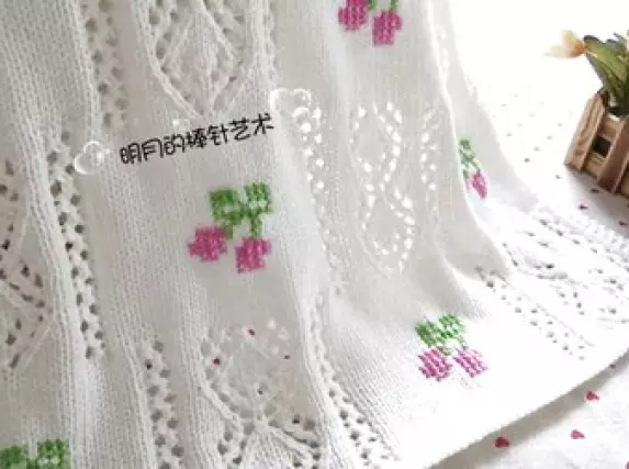 明月的棒针艺术—童趣小樱桃毯子第二集 毯子的织法