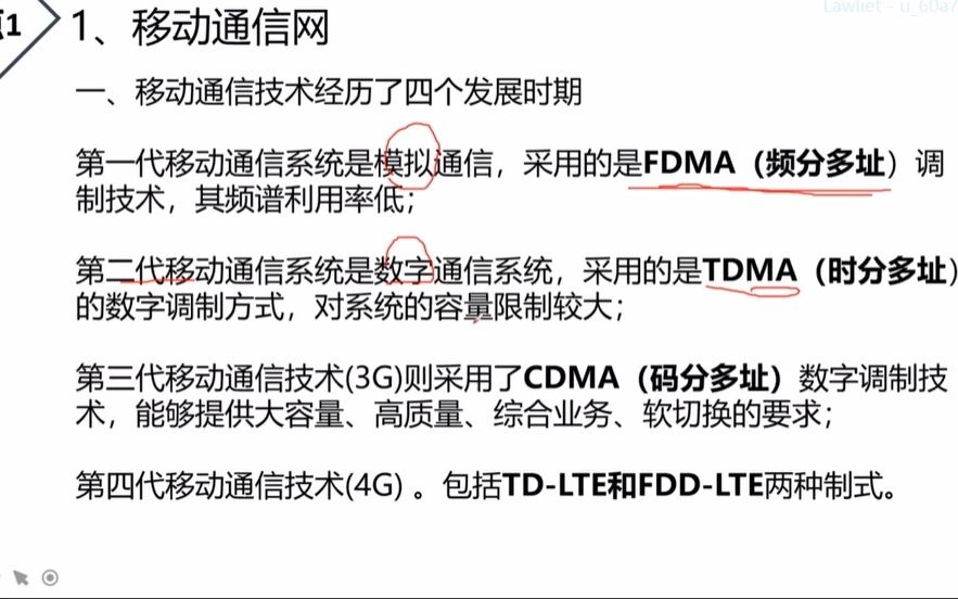 中级网工_第五章 5.1无线通信网络