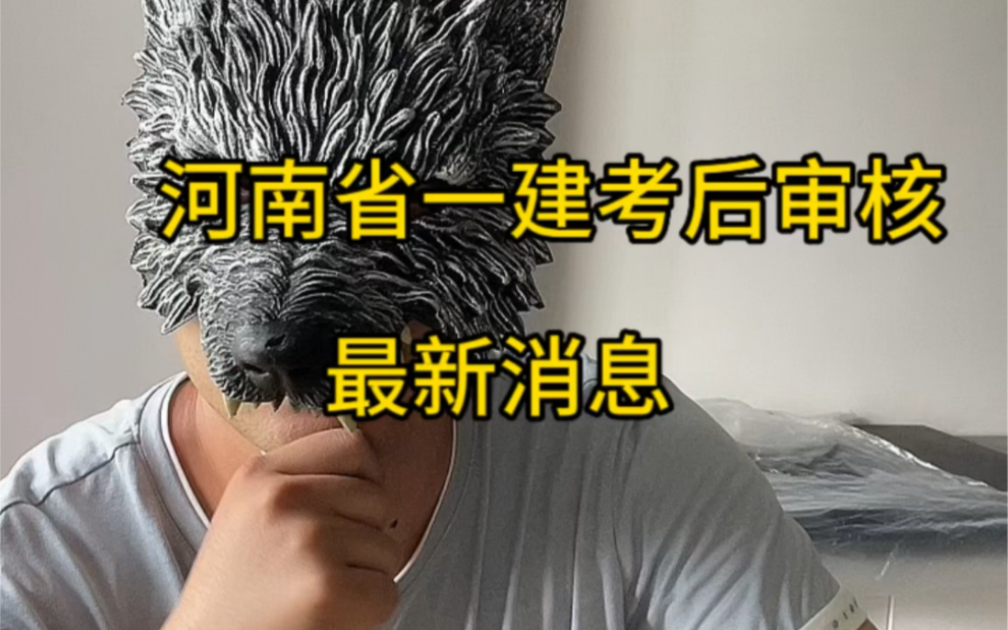 河南一建考后审核最新消息