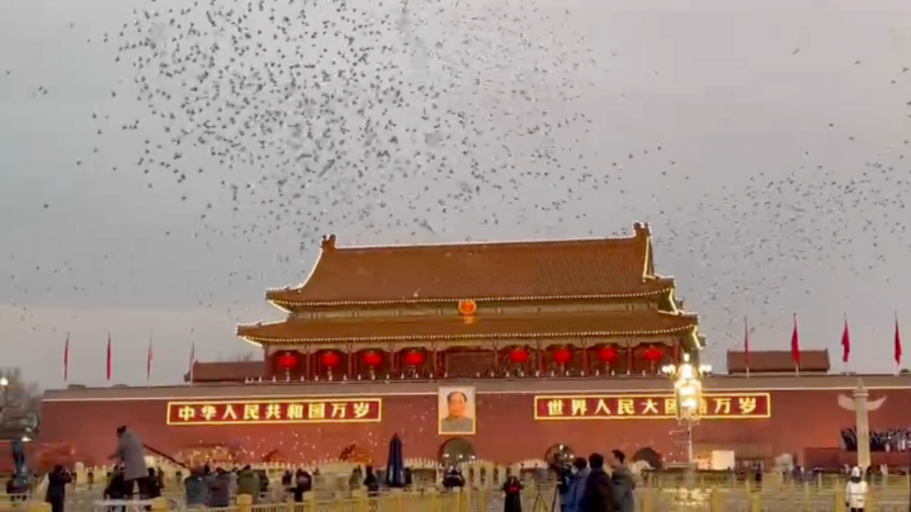 祝福祖国!天安门广场举行2022年第一场升国旗仪式