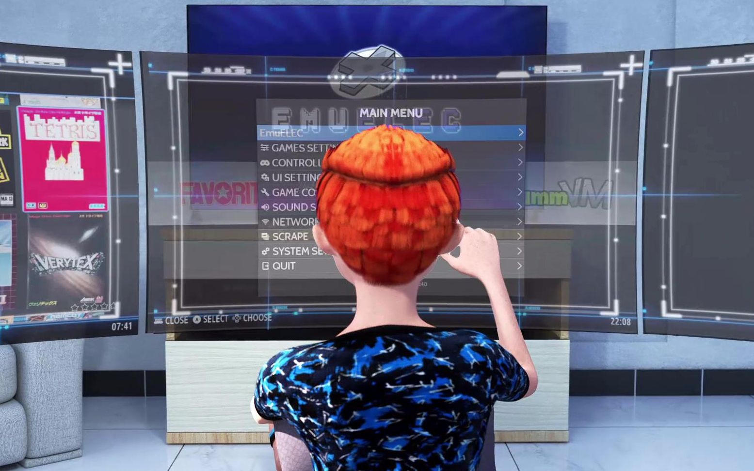 EmuELEC系统游戏功能三维视频