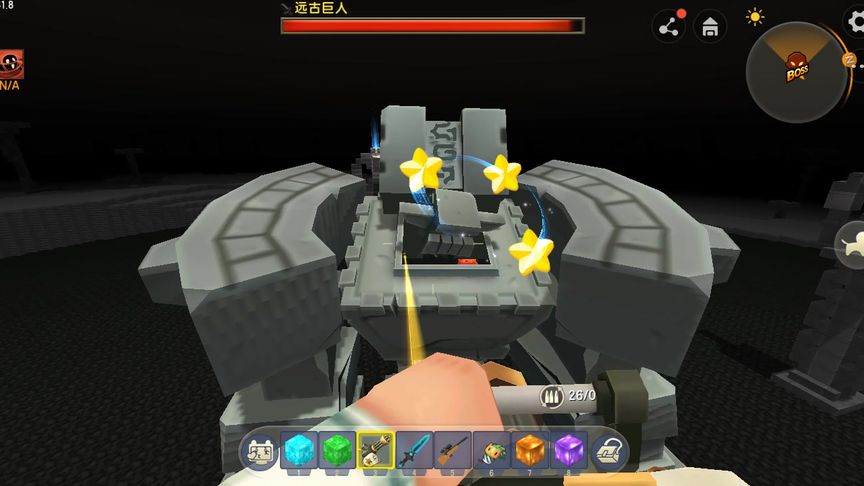 迷你世界:全网最详细打远古巨人教学