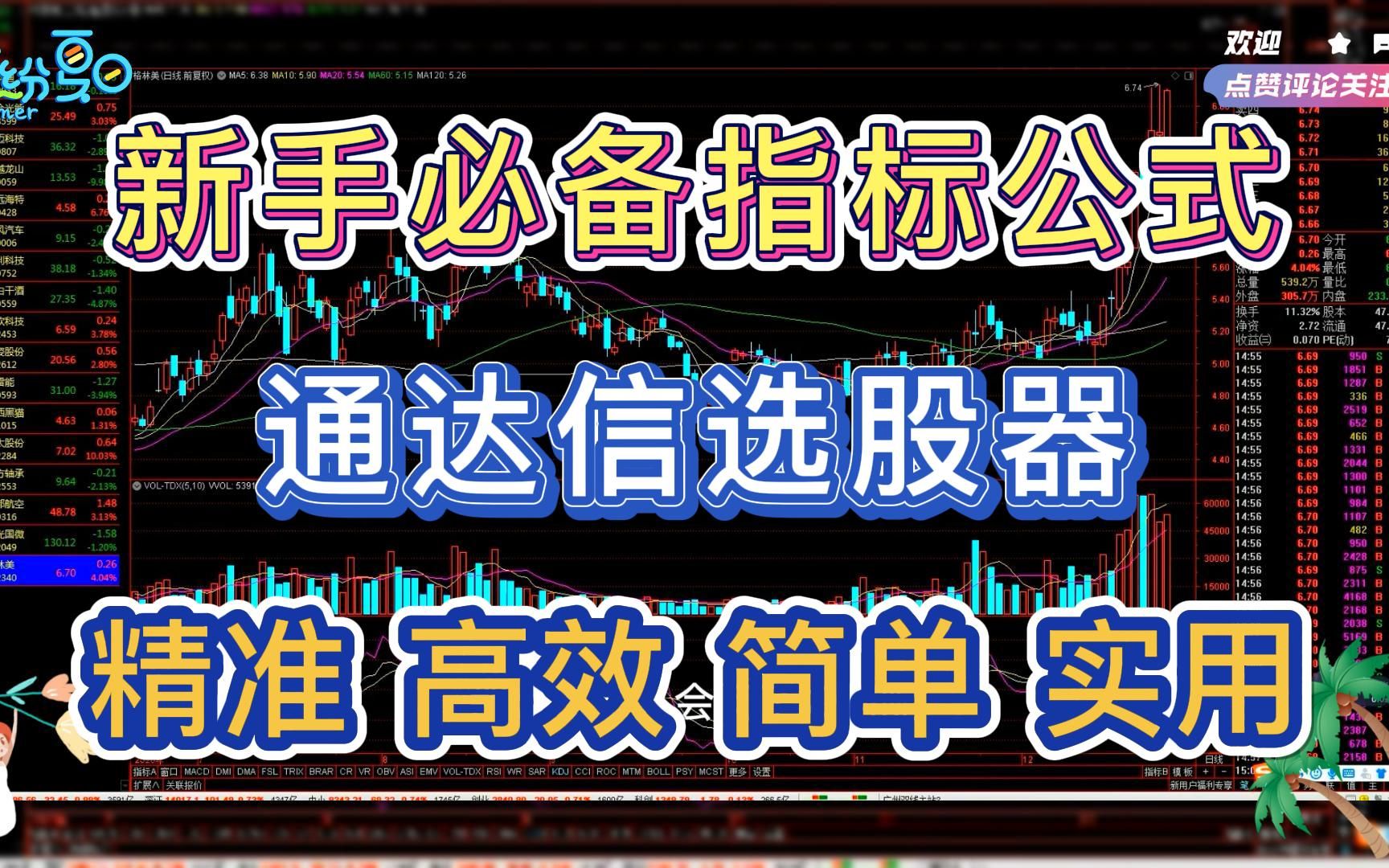 通达信最强选股器,新手必备的公式,实用简单,建议收藏!