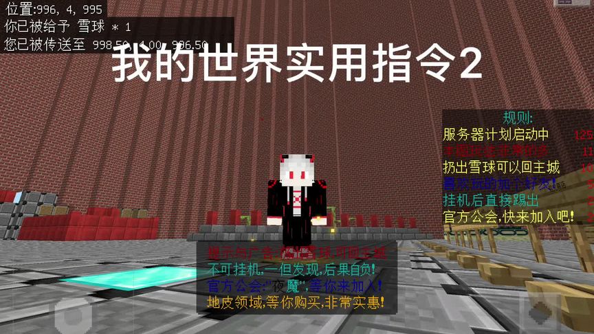 #我的世界指令 我的实用指令之隐藏方块