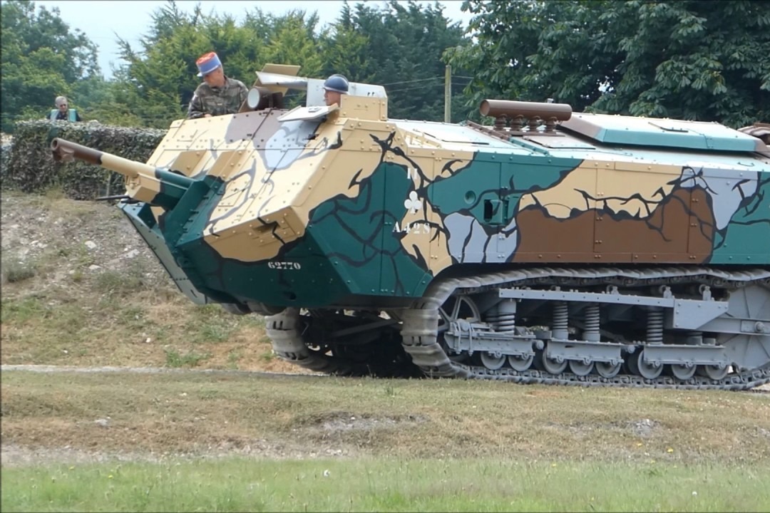 第一次世界大战法国就有坦克,配备75MM主炮,却败给了动力