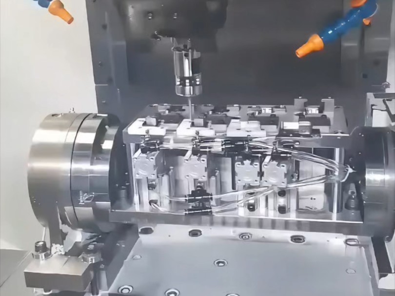 兄弟机安装#探针 ,实现自动分中找正,自动测量工件尺寸#机床测头 #在...