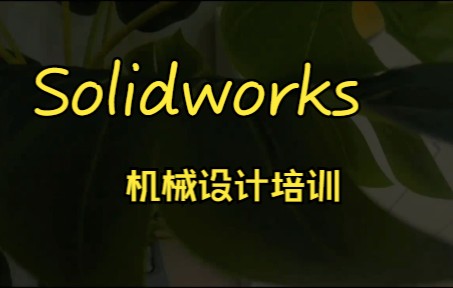 solidworks培训 机械设计 模具设计 钣金 装配 焊件 工程图 爆炸图 SW...