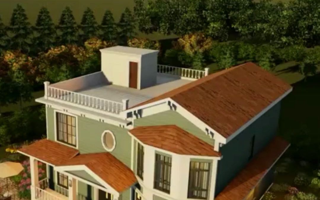 农村两层实用自建房别墅设计方案,性价比高外观还好看