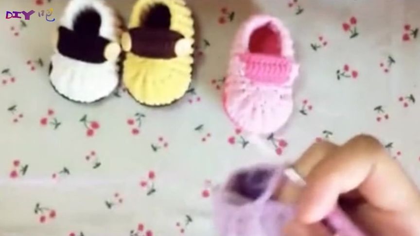 秋冬季宝宝鞋钩织教程