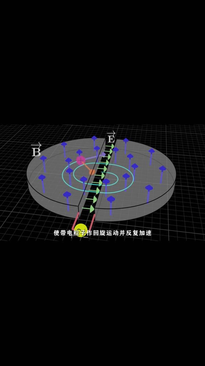 回旋加速器的工作原理 #物理 #磁场 #知识分享