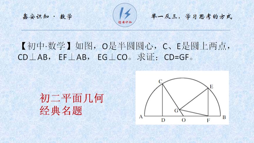 【初中数学】初二平面几何经典名题,竞赛生和中考生均可尝试