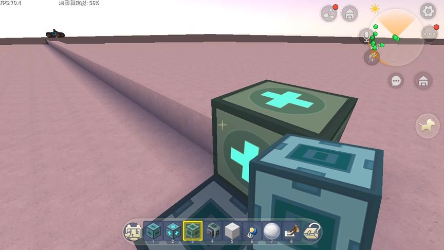 迷你世界:滑动方块和旋转轴最厉害的功能 可以将地面抓起来