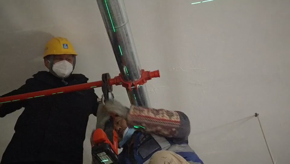 碳钢卡压式管道消防喷淋安装现场