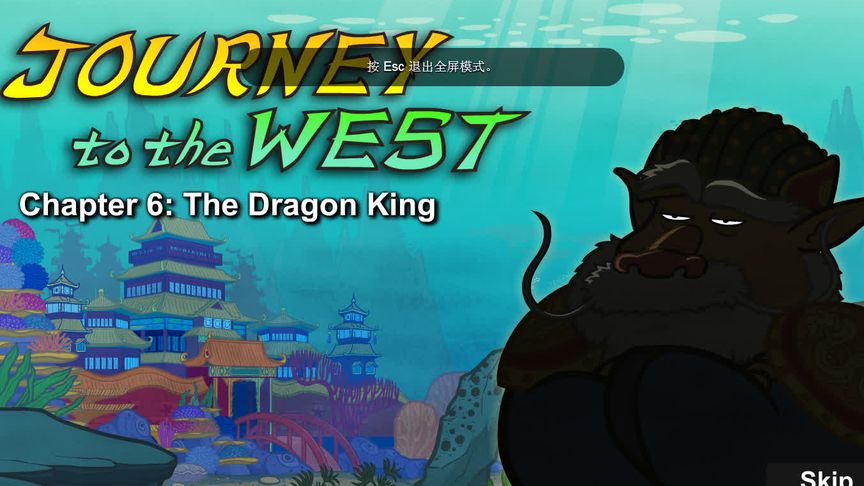 Little Fox出品,西游记英文版卡通动画带字幕,第6集 ,共108集