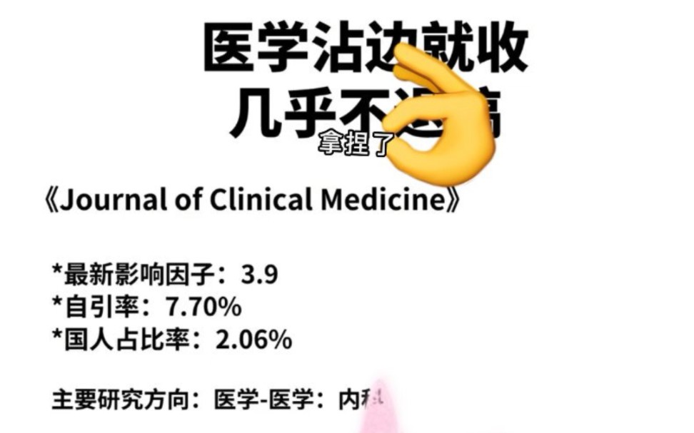 医学SCI期刊推荐,医学类SCI期刊,和医学沾边的文章都可以投稿!#论文...