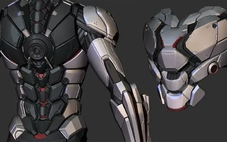 ZBrush次世代生物机甲硬表面建模,合适新手学习的ZBrush课程