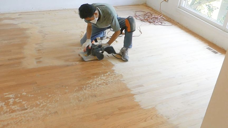 实木木地板翻新修补全过程