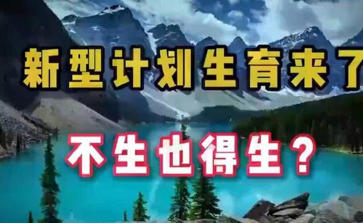 新型计划生育来了?不生也得生?你怎么看