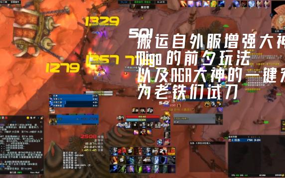 WLK前夕 增强萨木桩无BUFF 3K+ 外服MIGO大神推荐 加NGA一键...