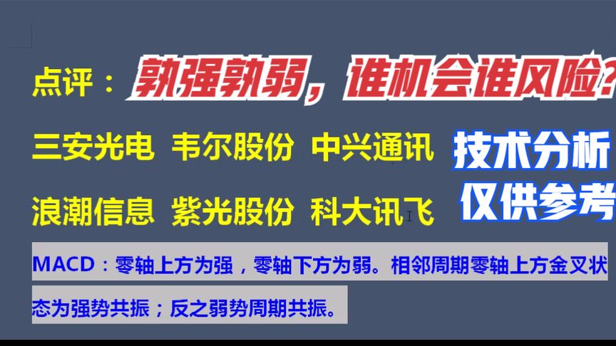 点评:三安光电 韦尔股份 中兴通讯 浪潮信息 紫光股份 科大讯飞