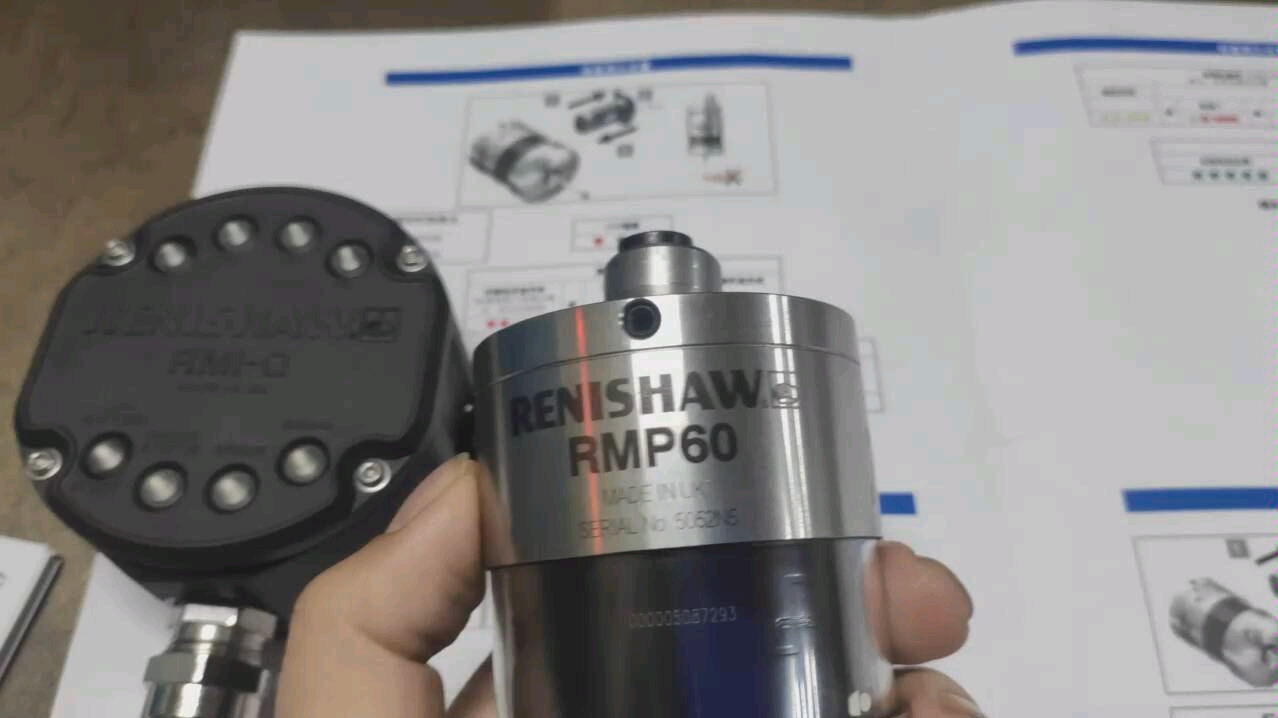 雷尼绍测头RMP60和接收器RMI-Q配对 已添加字幕说明