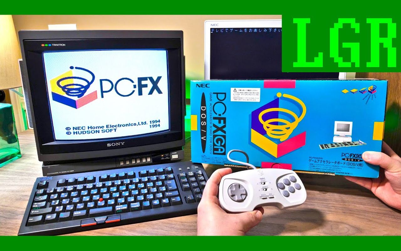 ...4K机翻中文】超稀有古董硬件NEC PC-FXGA DOS/TV 游戏图形加速...