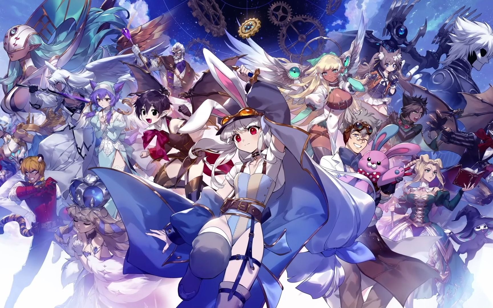 银河恶魔城,兔耳少女,像素弹幕 多要素结合的动作新游 TEVI 可提前关注