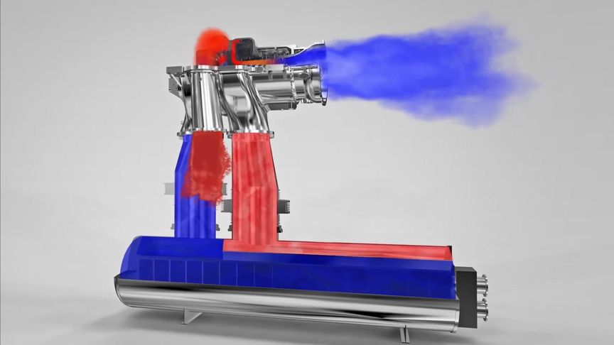 3D动画演示高压涡轮气泵工作原理