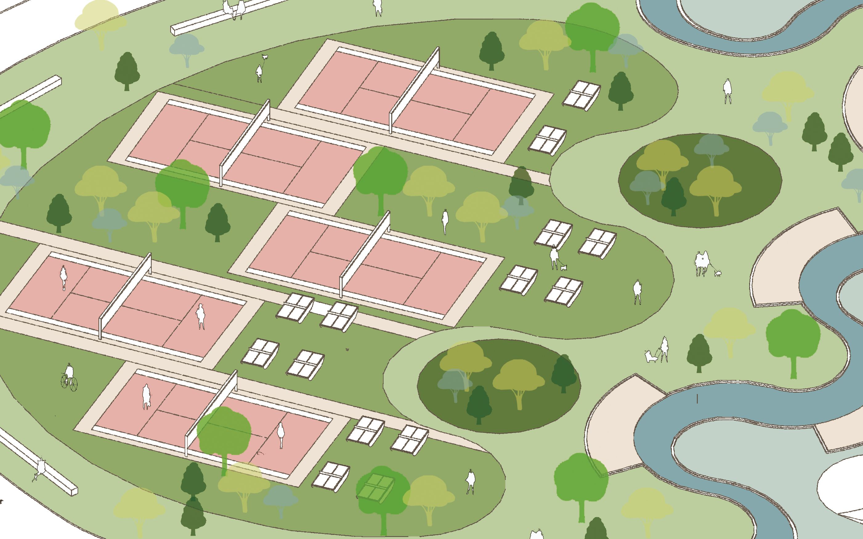 景观设计作品集制作-axonometric analysis-PS+SU 如何简单几步做出...