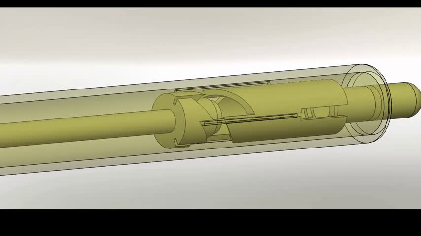 【动画 自动圆珠笔原理】Retractable pen mechanism