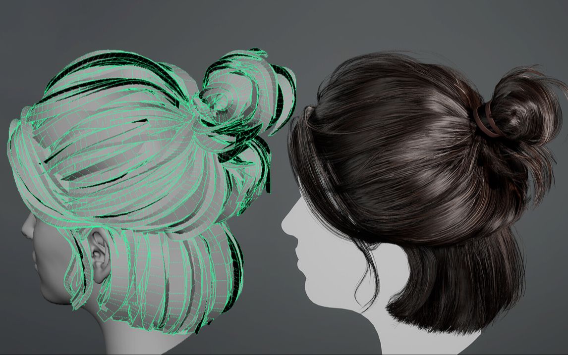 ...制作和摆放,角色毛发快速制作!GS CurveTools 教程,附赠汉化版插件