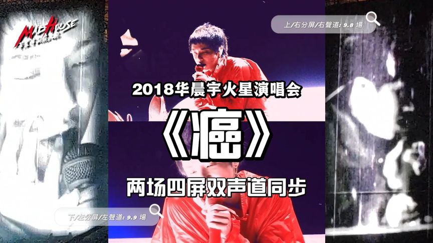华晨宇《癌》鸟巢两场四屏双声道同步剪辑