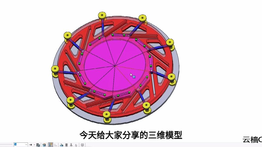 6种机械虹膜机构三维动画讲解,工业自动化中常用机构,值得收藏