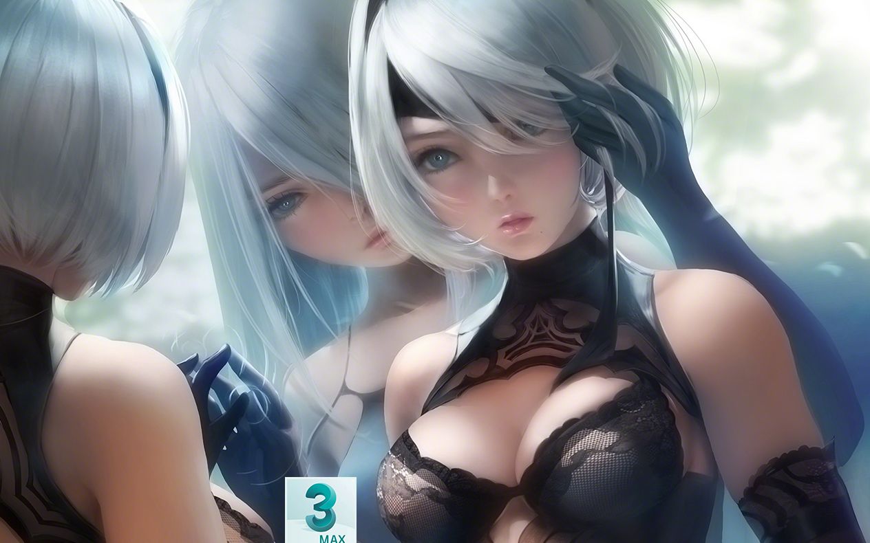 【3D建模】这波,这波是对a要不起,尼尔机械纪元a2老婆模型制作