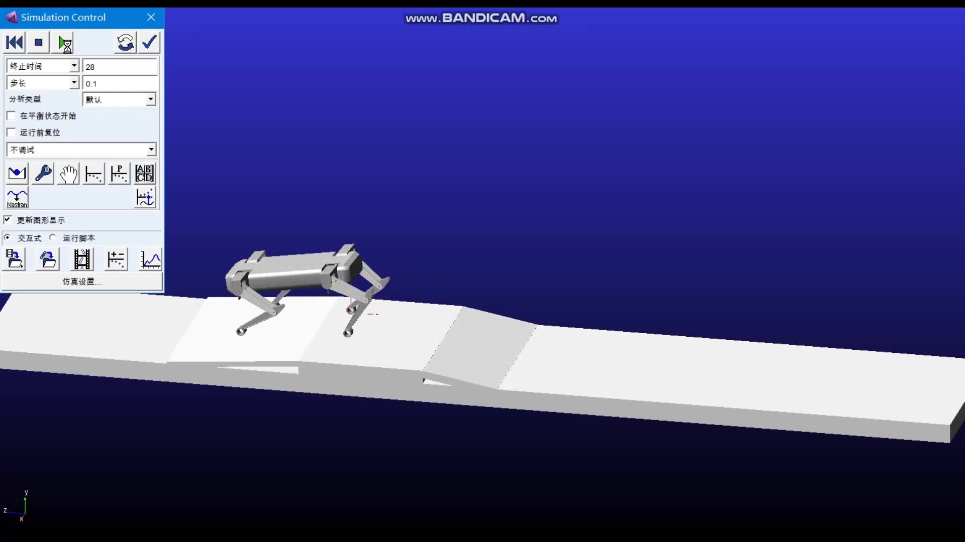 【自制展示】四足机器人系列(5)Matlab+ADAMS联合仿真