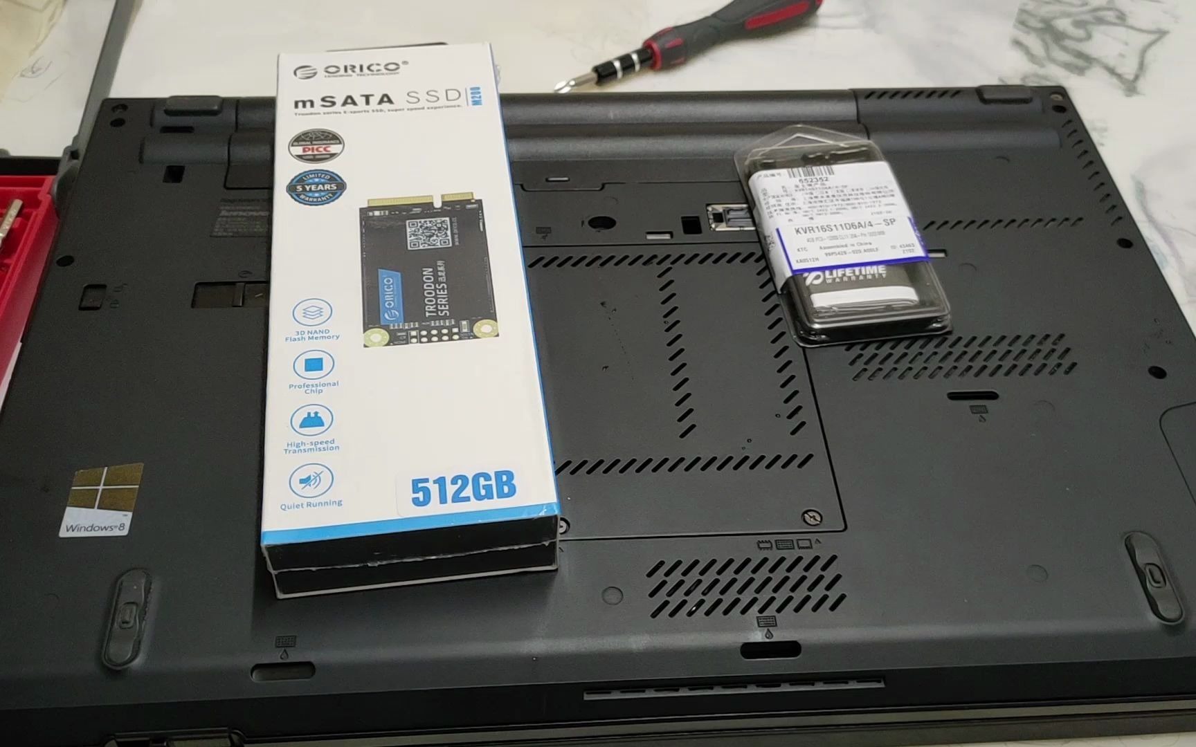 ...430 加 “奥睿科” mSata512GB固态硬盘及“金士顿”DDR3 4G内存!